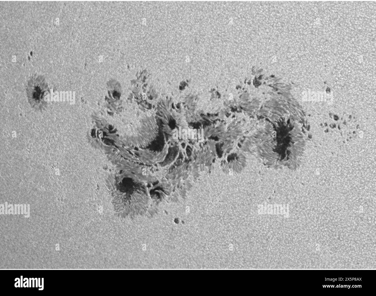 Mahnheim, Germany. 11th May, 2024. The huge sunspot region 3664 ...