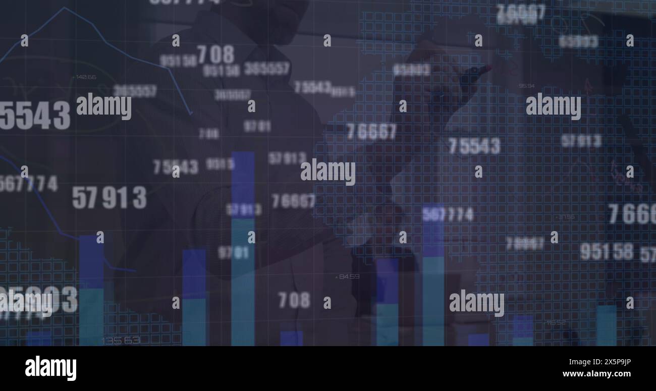 Animation numbers graphs financial data hi-res stock photography and ...