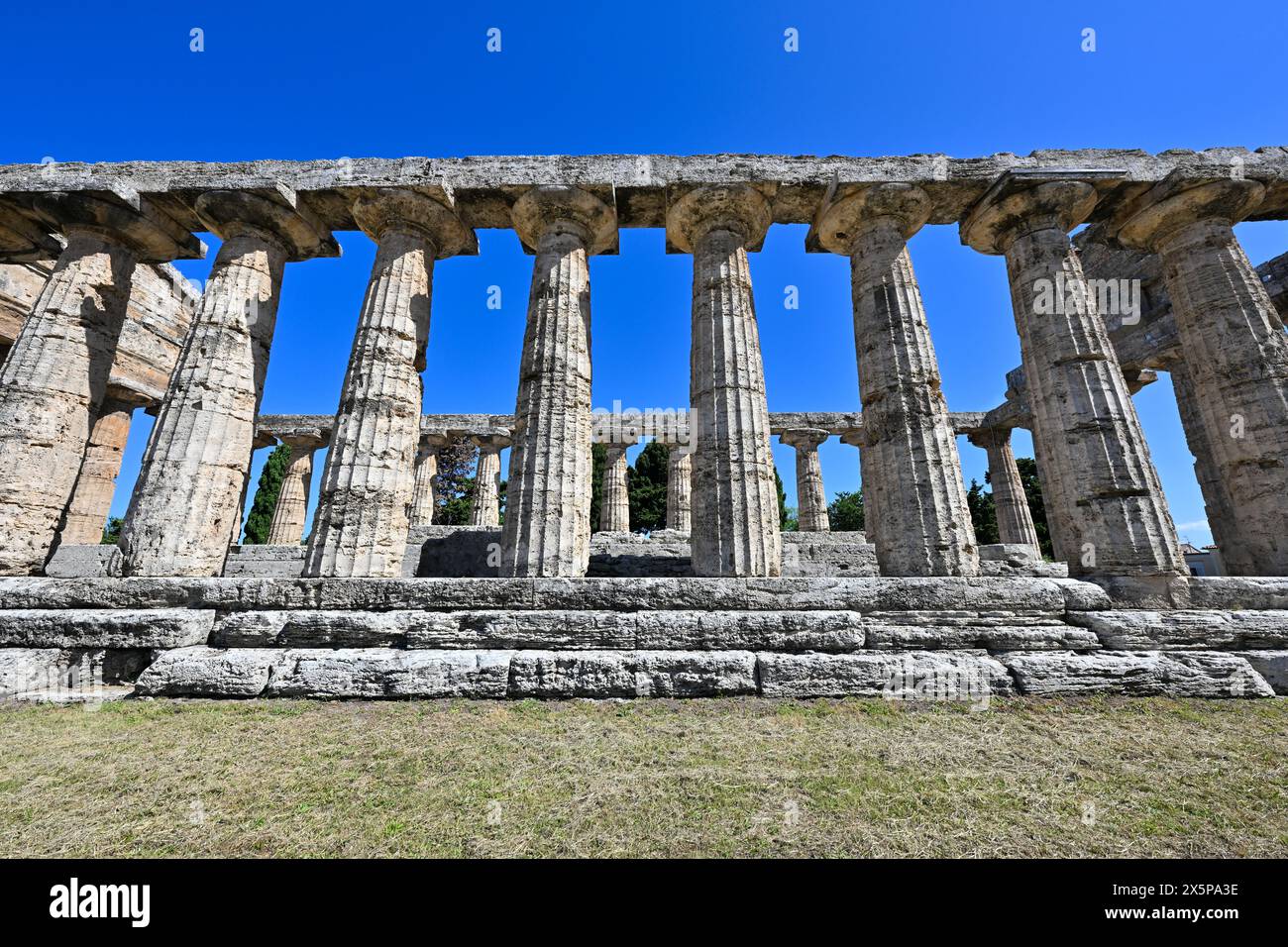 Temple of Athena at famous Paestum Archaeological UNESCO World Heritage ...