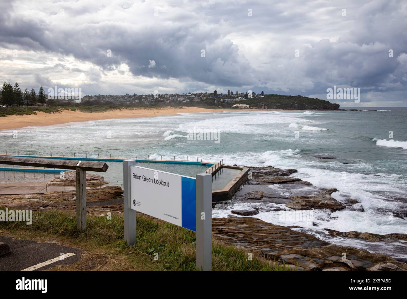 Sydney Beach View Along Curl Curl Beach On The East Coast Of Sydney