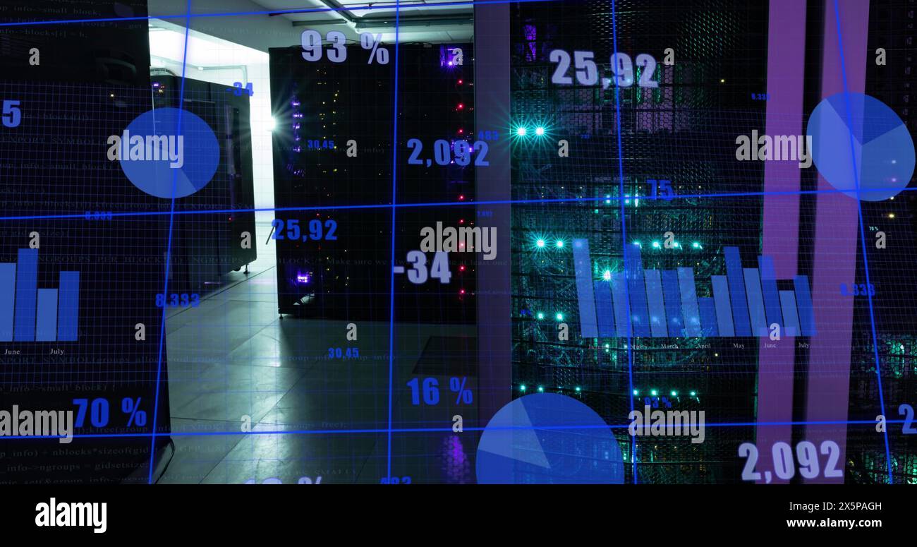 Image of data processing over diverse female lab workers Stock Photo ...