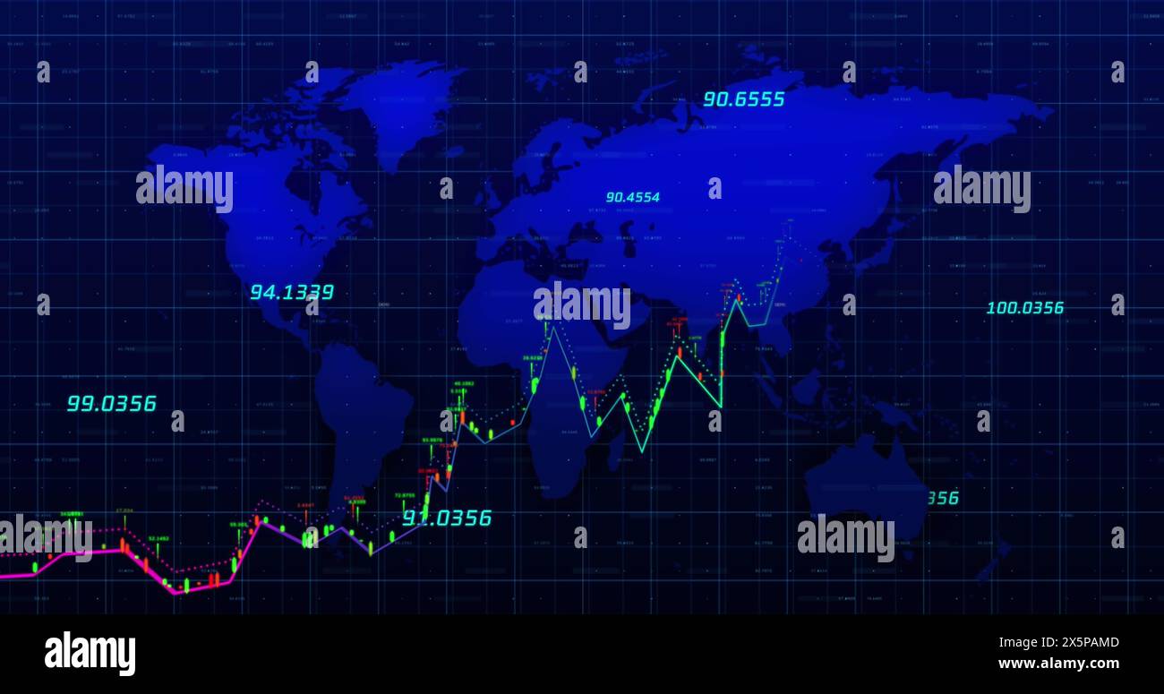 World map image over hi-res stock photography and images - Alamy