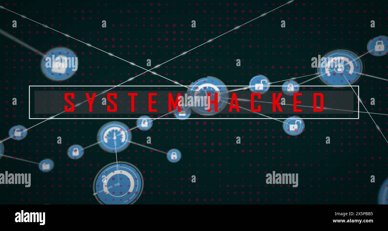 Animation network connections glowing nodes hi-res stock photography and images - Alamy