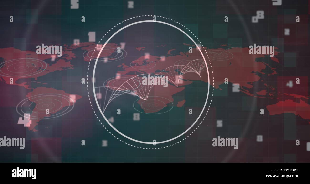 Animation dna strands globe spinning hi-res stock photography and images - Alamy