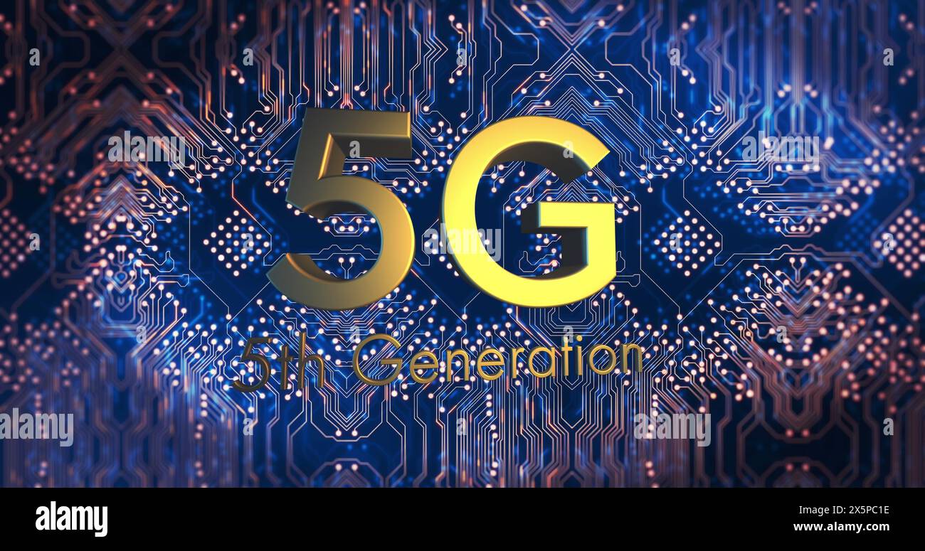 Animation 5g text network connections hi-res stock photography and ...