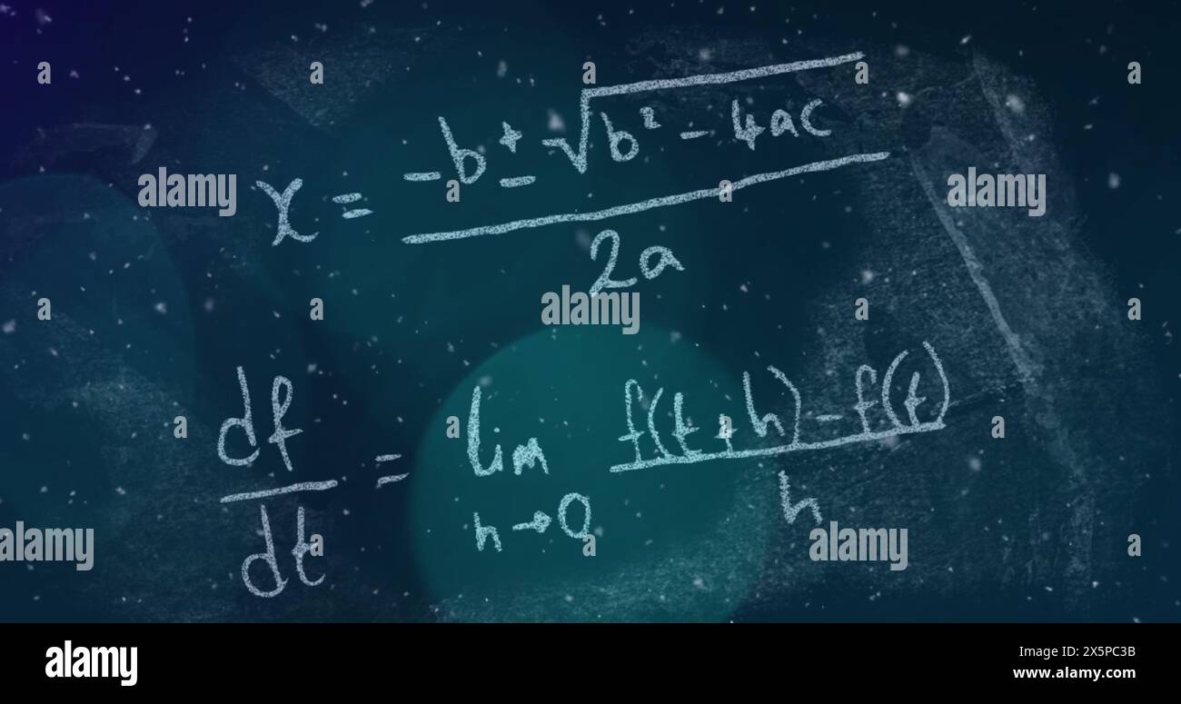 Digital animation mathematical equations formula hi-res stock ...