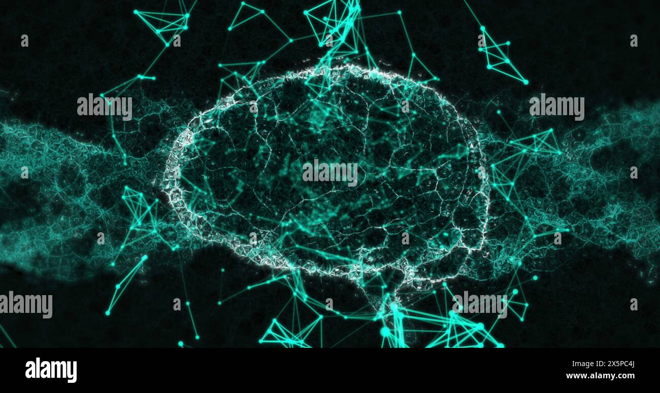 Animation brain technology data processing hi-res stock photography and ...