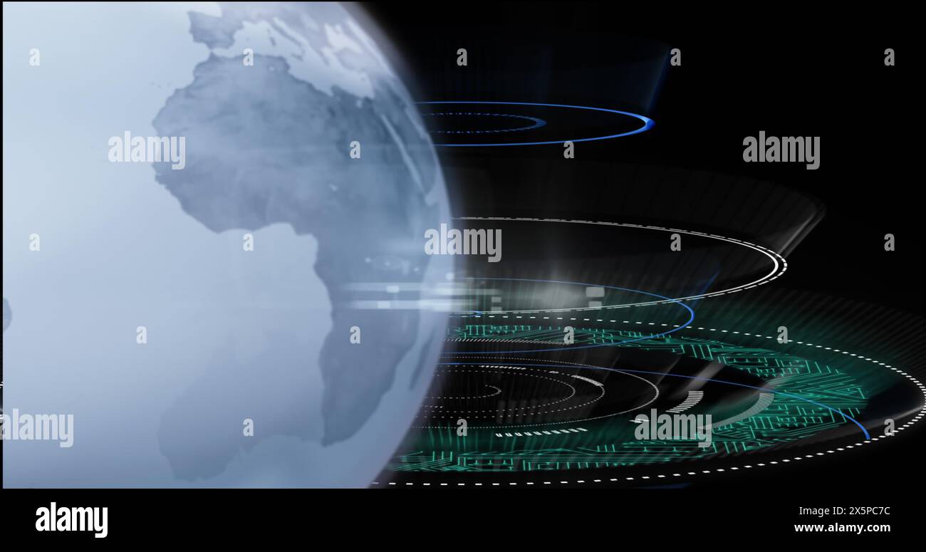 Animation scope scanning network people hi-res stock photography and images - Alamy