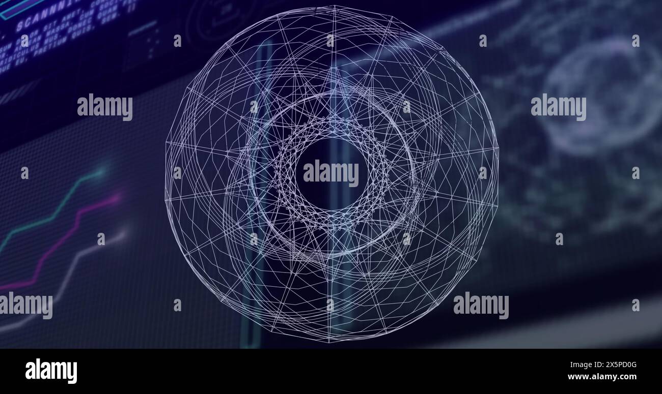 Animation processing circles over circle hi-res stock photography and ...