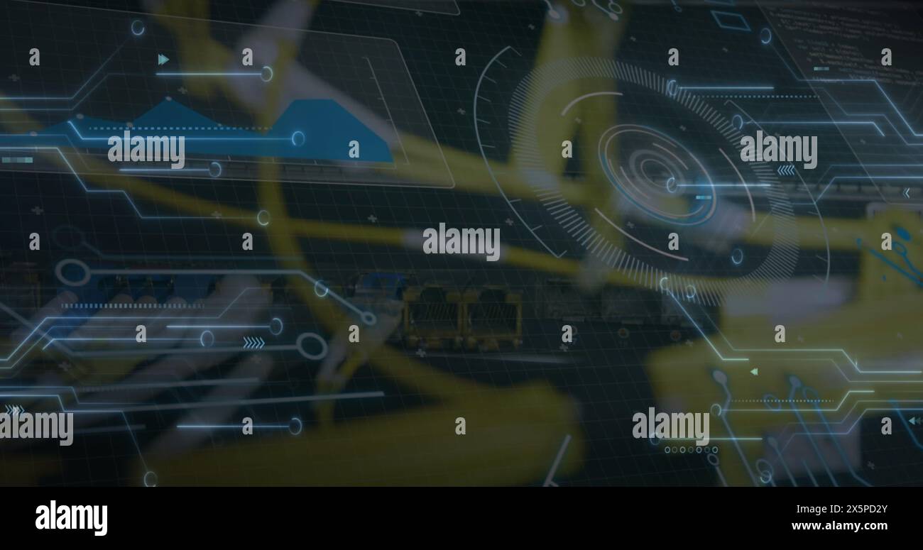 This image showcases the global technology and digital interface ... This image showcases the global technology and digital interface ...