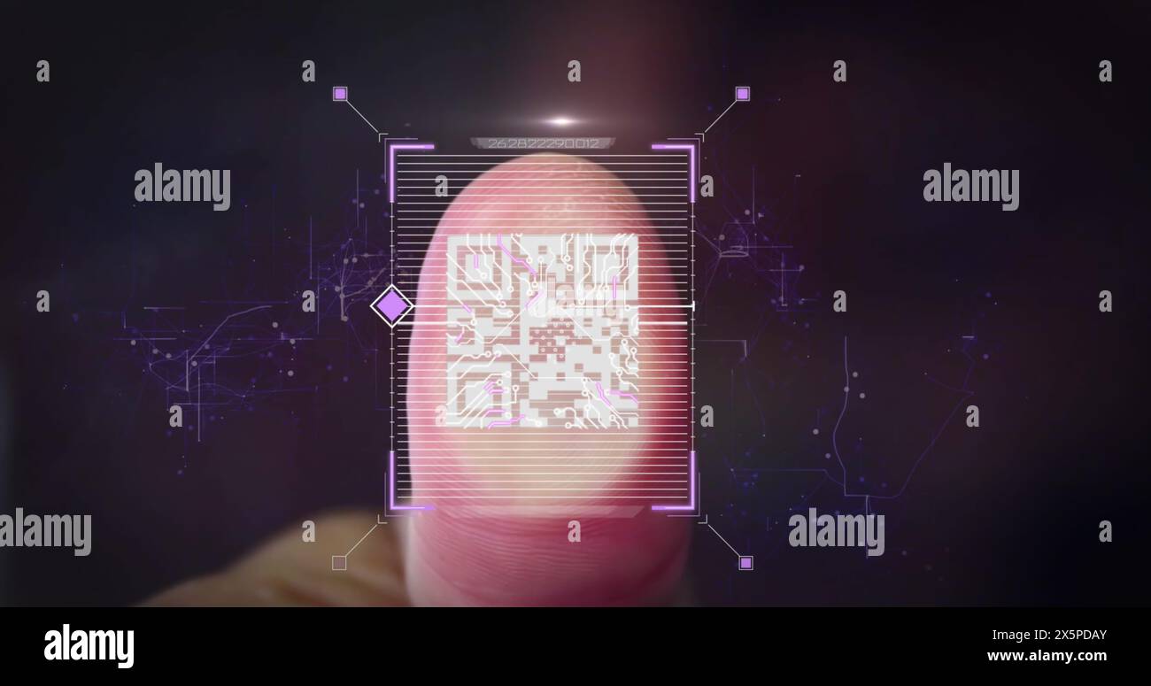 This image showcases a digital interface concept that uses a qr code to ... This image showcases a digital interface concept that uses a qr code to ...