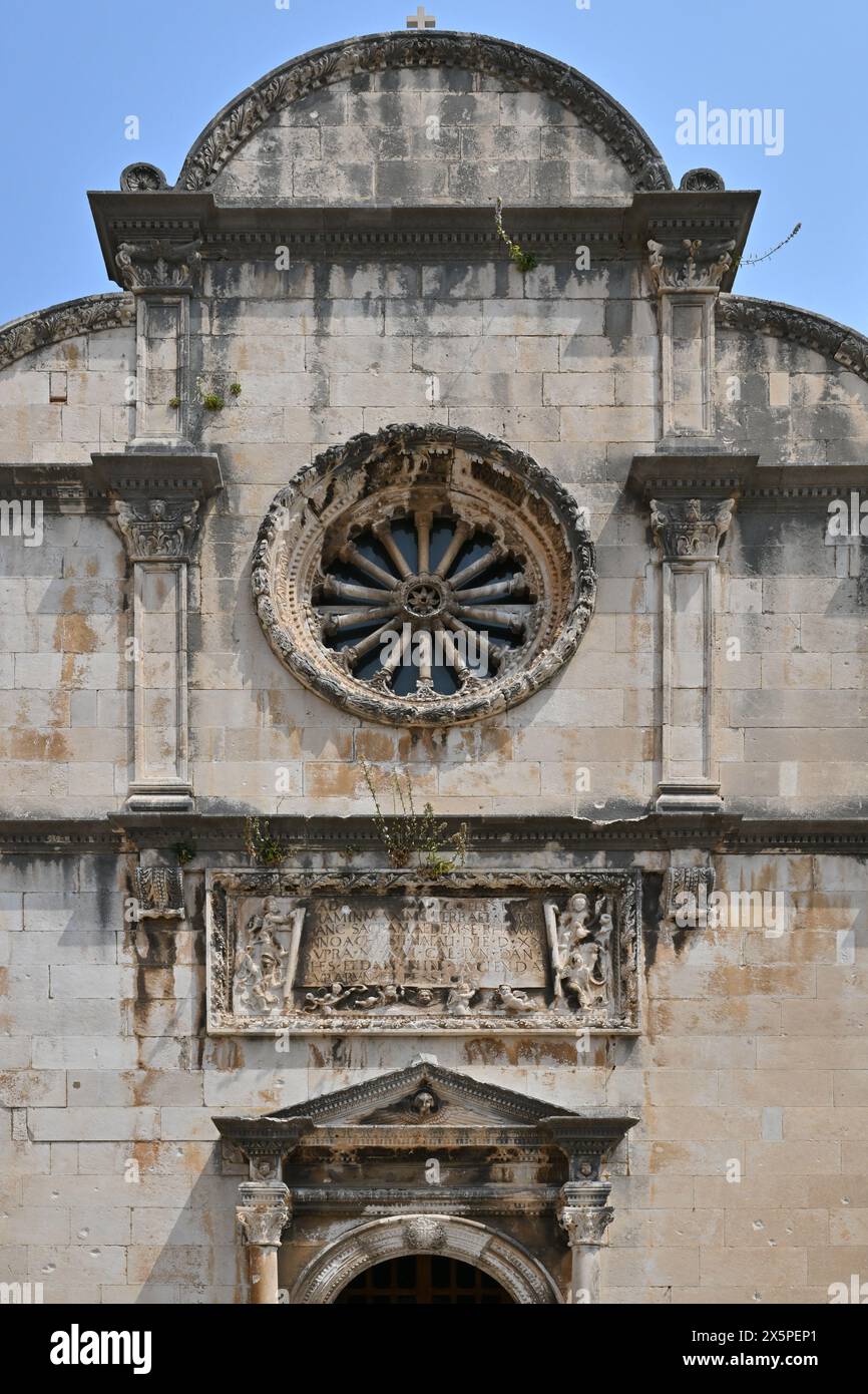 Holy savior church at the Franciscan monastery in Dubrovnik, Croatia ...