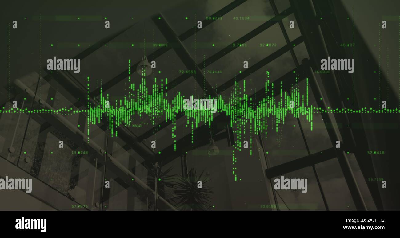 Displaying financial data overlaying hi-res stock photography and ...