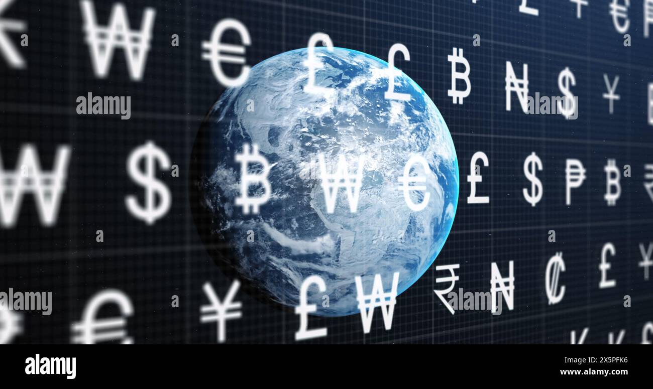 Animation globe letters numbers data hi-res stock photography and images - Alamy