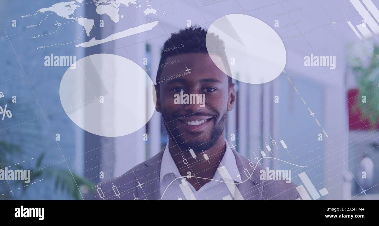 African american businessman smiling office hi-res stock photography ...