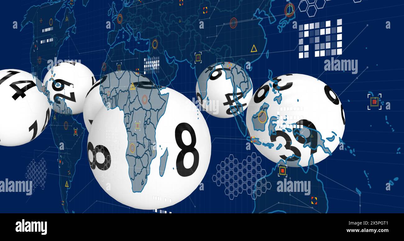 Animation numbers data processing world hi-res stock photography and images - Alamy