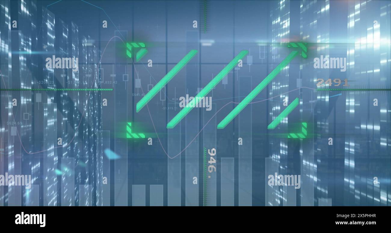 Animation moving columns data processing hi-res stock photography and images - Alamy