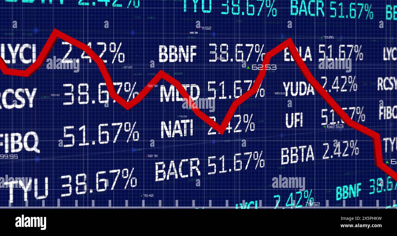 Displaying chart showing downward hi-res stock photography and images ...
