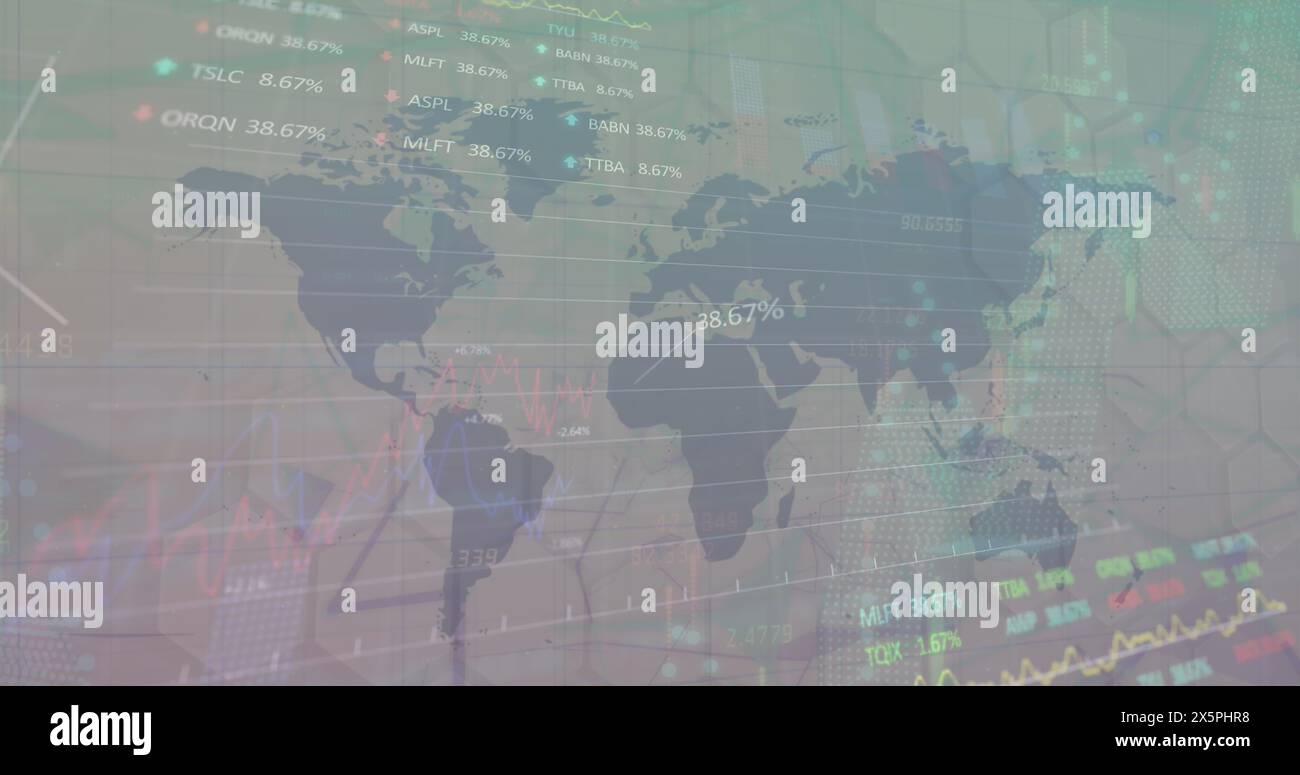 Animation graphs trading boards map hi-res stock photography and images - Alamy
