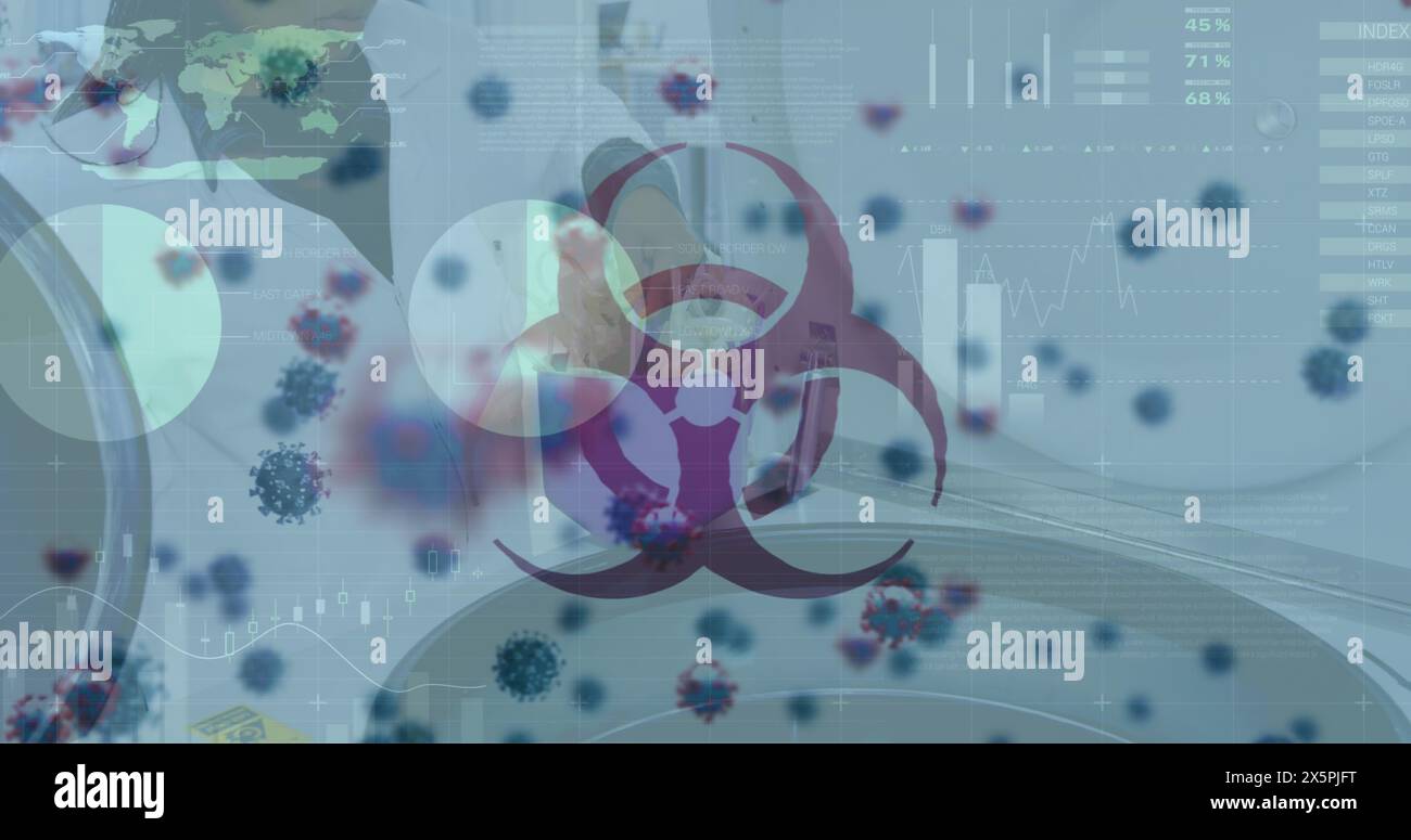 Animation virus cells biohazard sign hi-res stock photography and ...