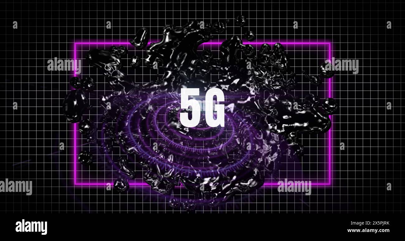 Digital animation 5g text over hi-res stock photography and images - Alamy