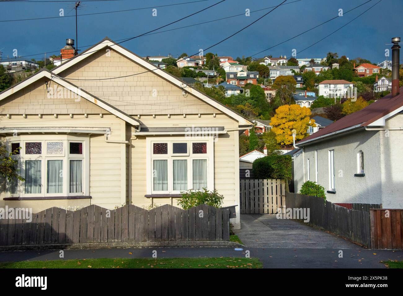 Residential Houses in Dunedin - New Zealand Stock Photo - Alamy