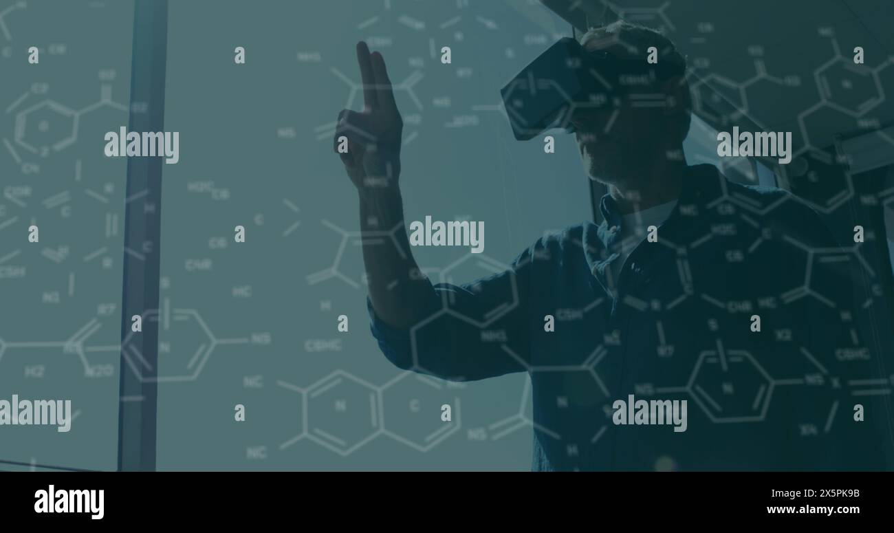 Animation chemical formulas over data hi-res stock photography and images - Alamy