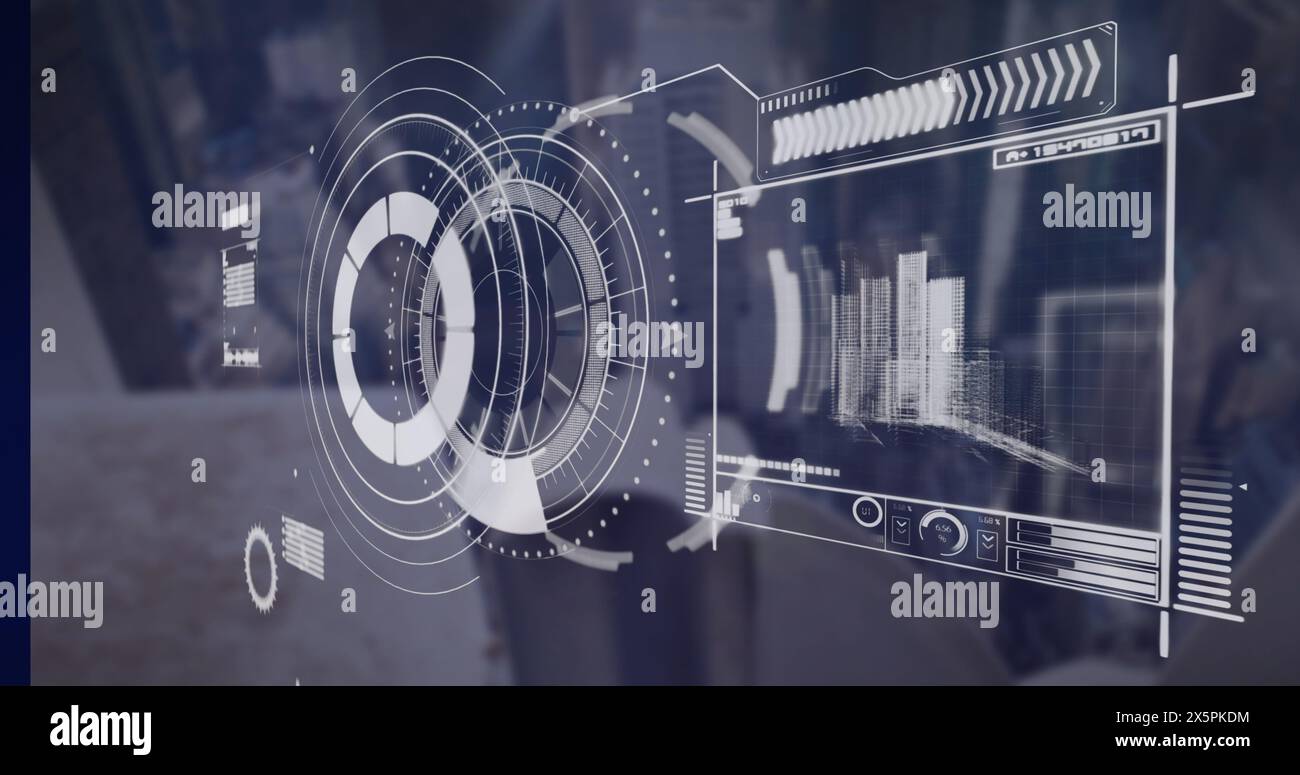 Animation scope data processing statistics hi-res stock photography and images - Alamy