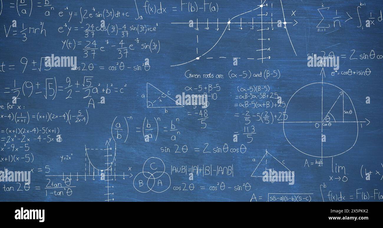 Animation mathematical formulae data processing hi-res stock ...
