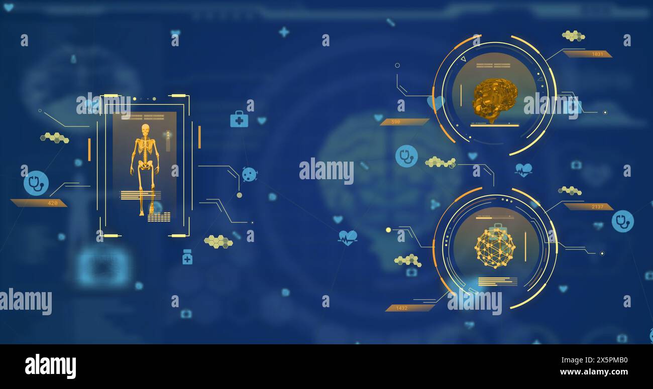 Animation human body data processing hi-res stock photography and ...