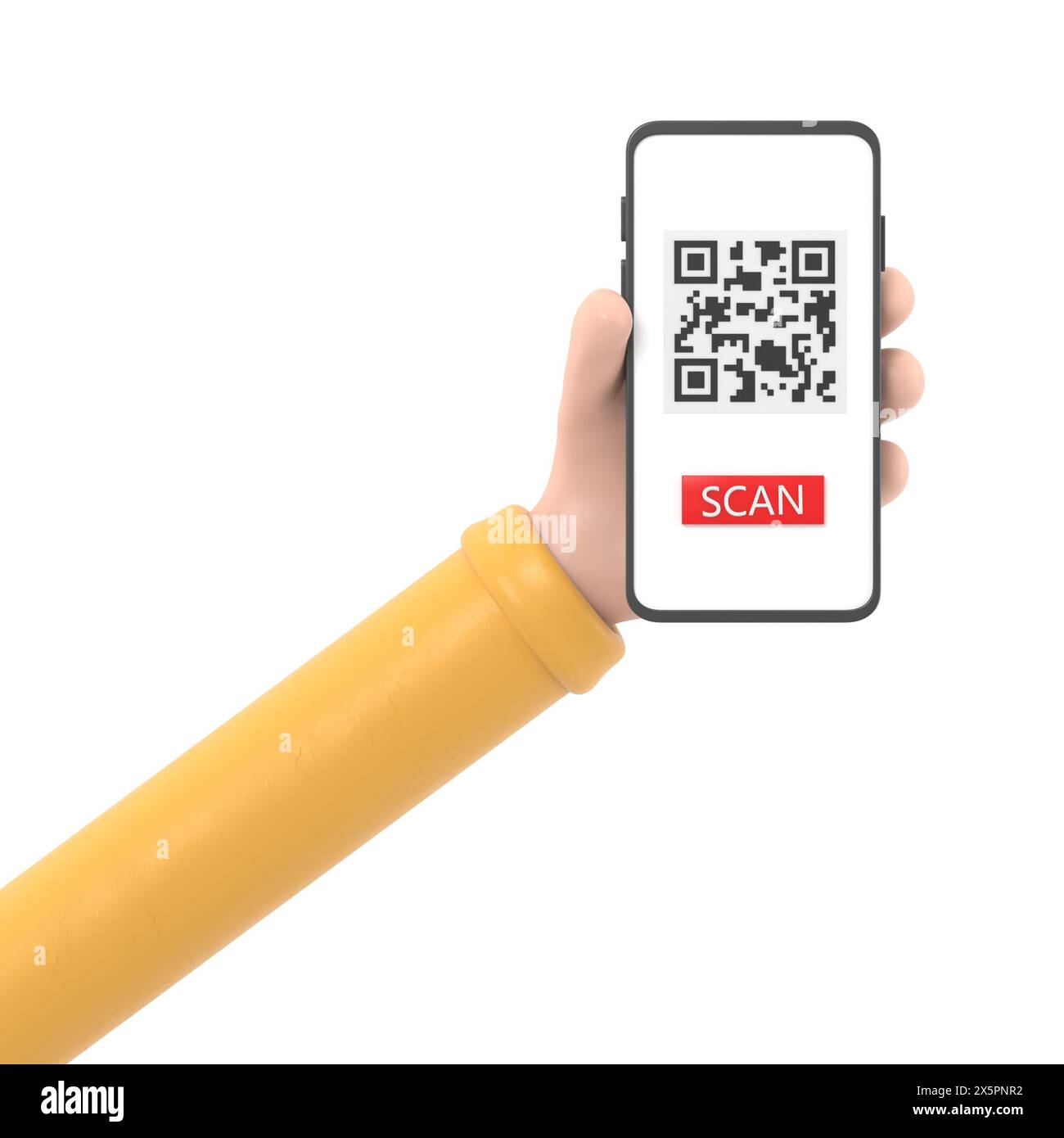 Cartoon qr code hi-res stock photography and images - Alamy