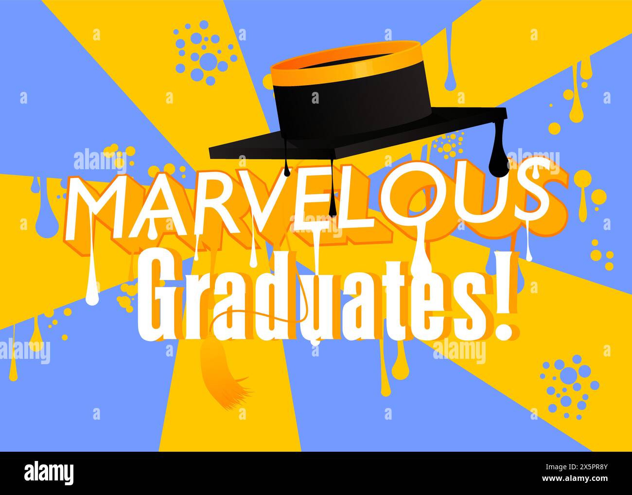 Class of 2024 Graduation design template Graffiti tag. Abstract modern ...