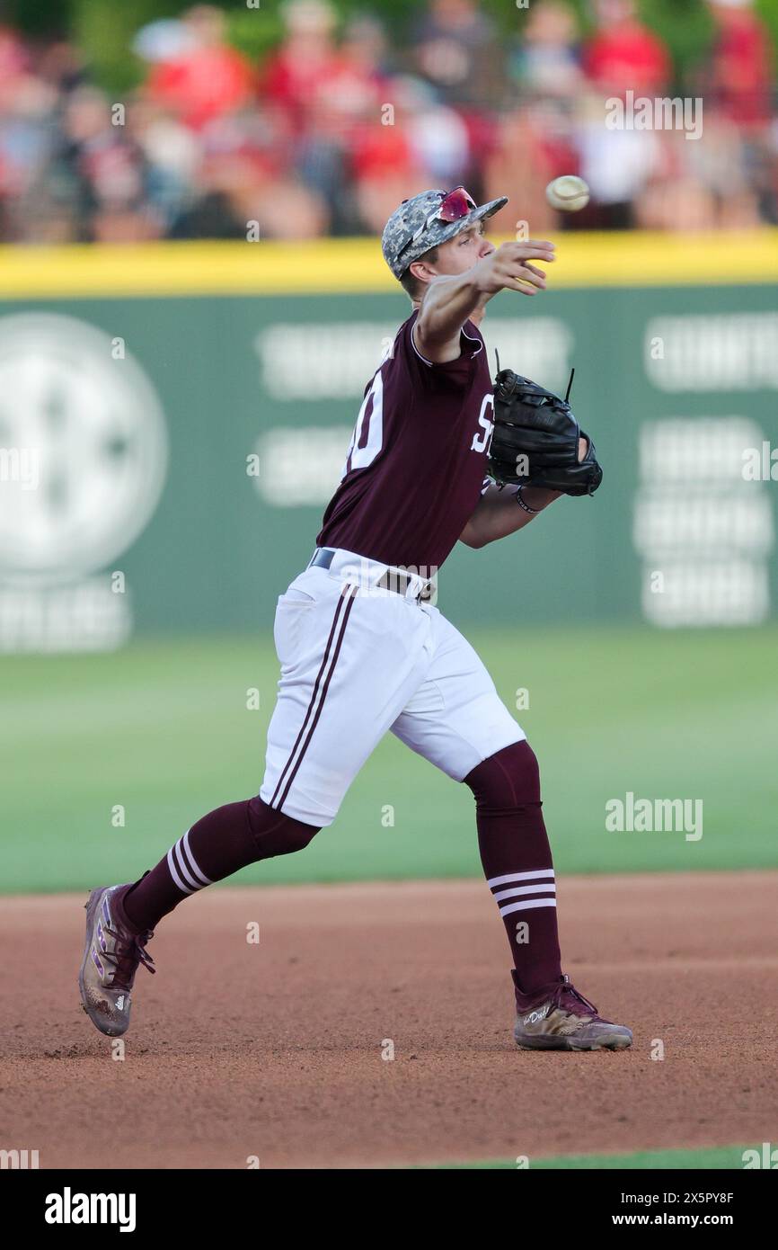 May 10, 2024: Logan Kohler #40 Bulldog infielder releases the ball ...