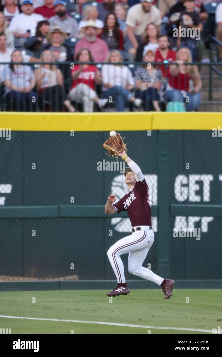 May 10, 2024: Bryce Chance #38 of Mississippi State goes back under a ...