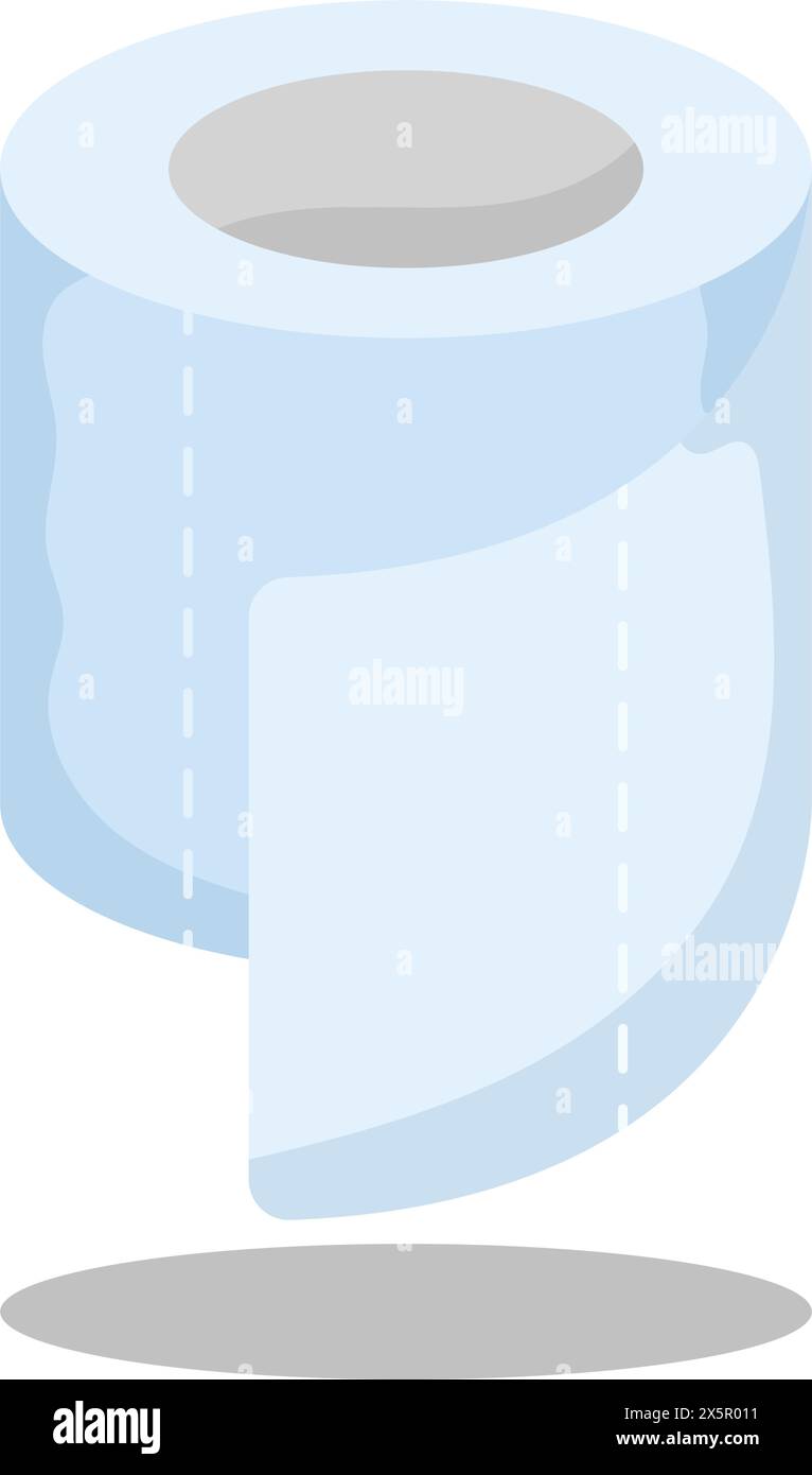 Tissue Paper Roll. Vector on white background Stock Vector Image & Art ...