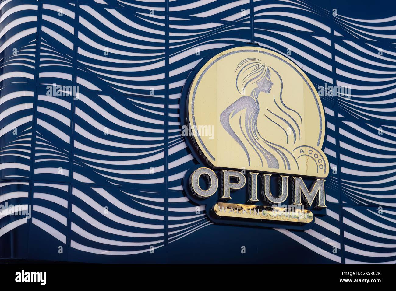 Pattaya,Thailand - April 18,2024: Walking Street This is the artistic ...