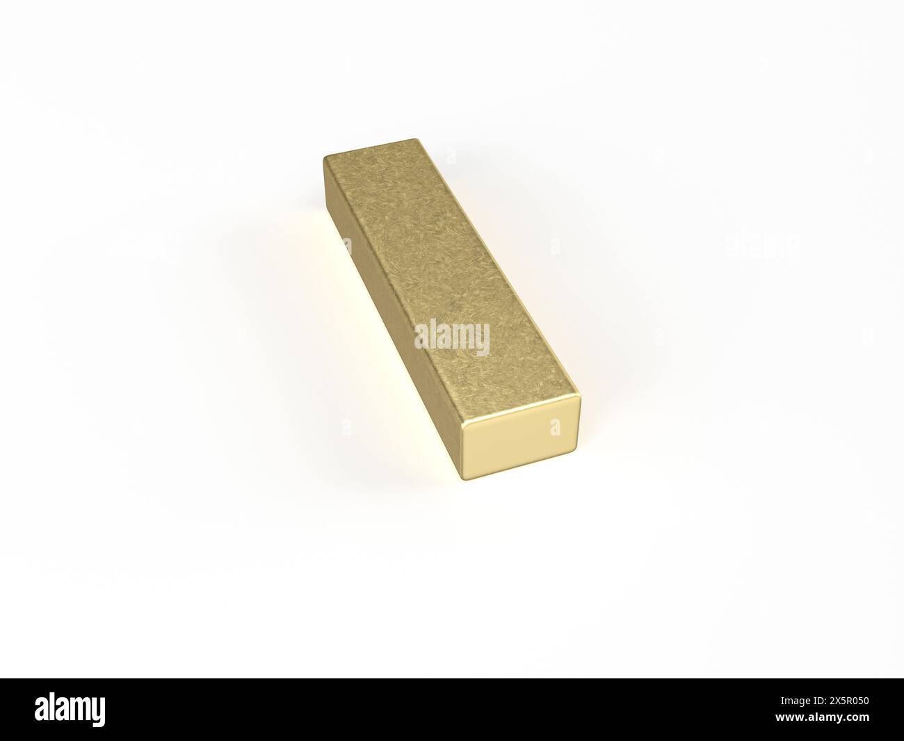 Gold letter I on a white background. 3d illustration Stock Photo - Alamy