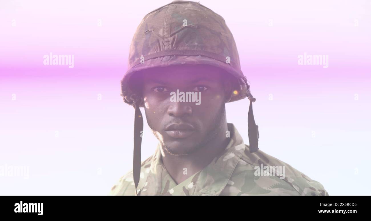 African American chef wearing camouflage military gear, looking serious ... African American chef wearing camouflage military gear, looking serious ...