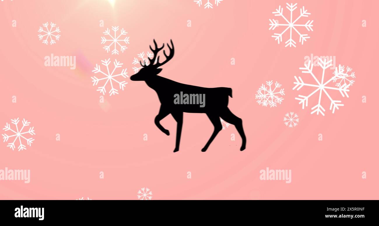 Animation light over snow falling hi-res stock photography and images ...