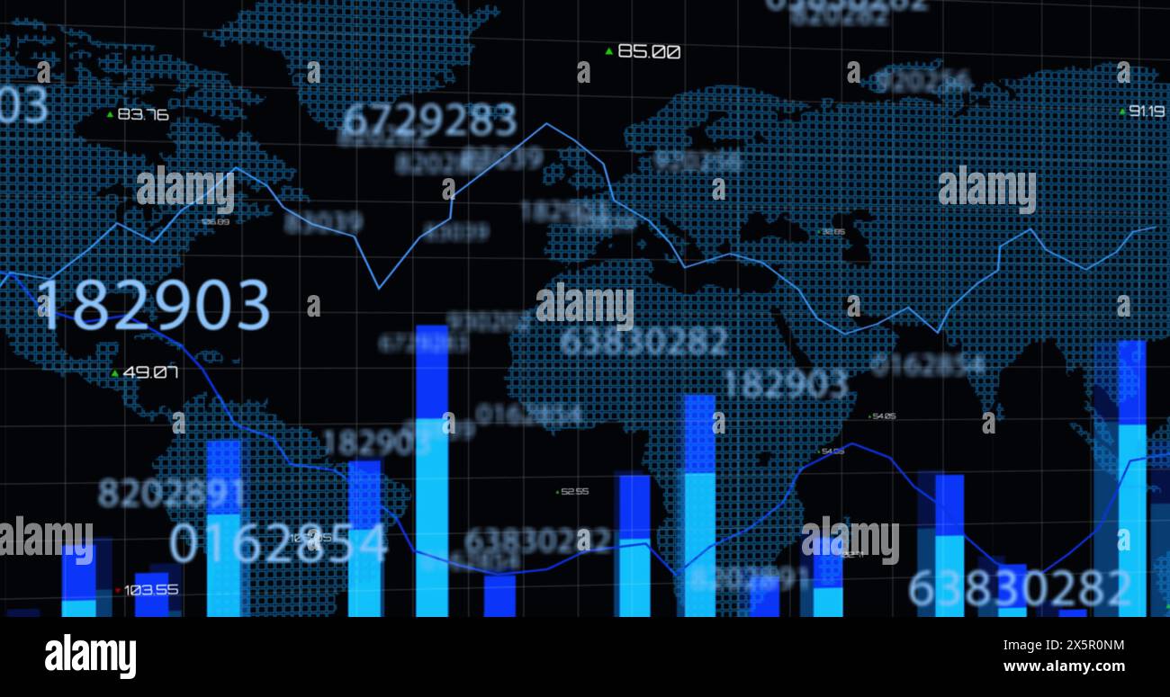 Animation changing numbers grid pattern hi-res stock photography and images - Alamy