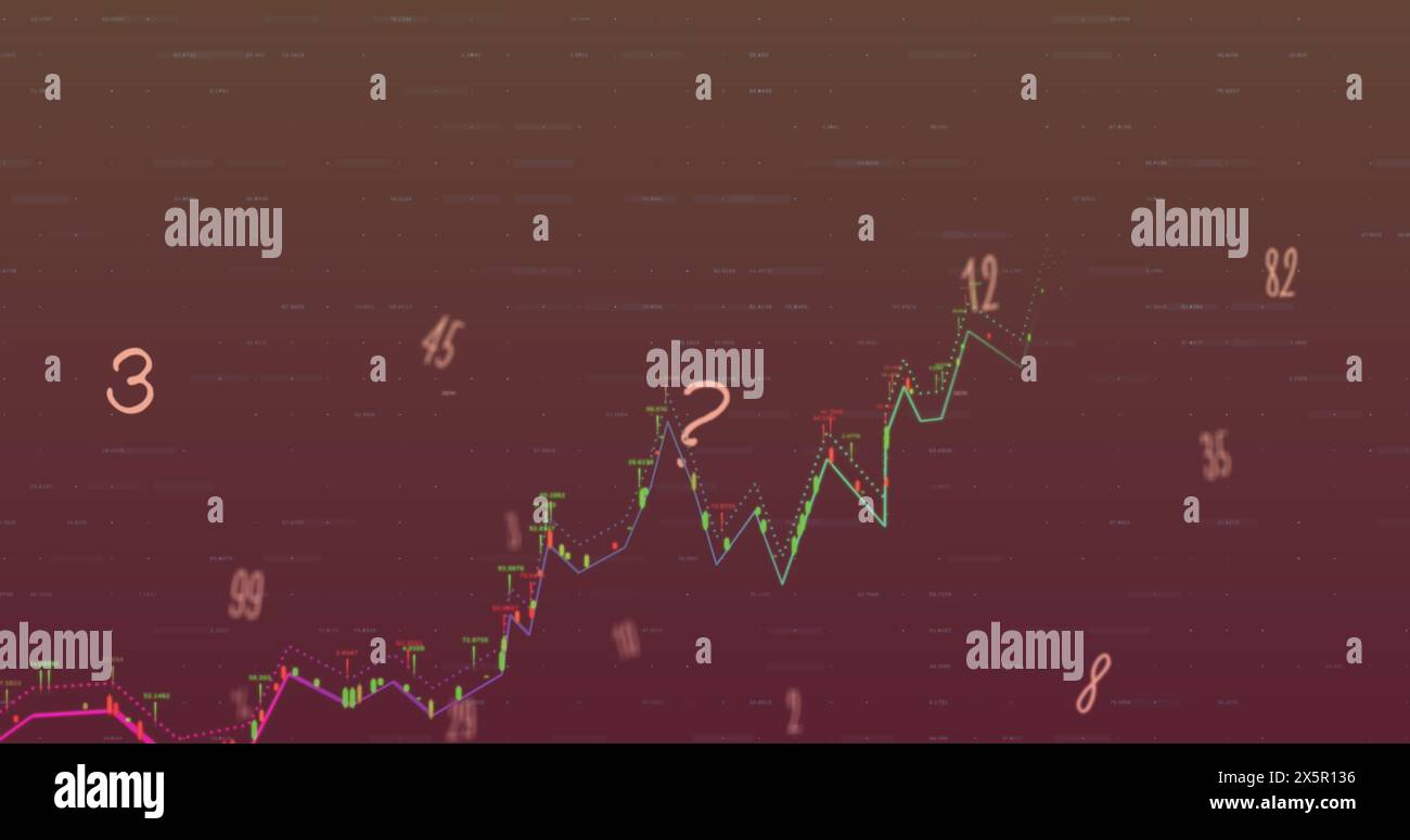 Image of shapes moving over data processing Stock Photo - Alamy