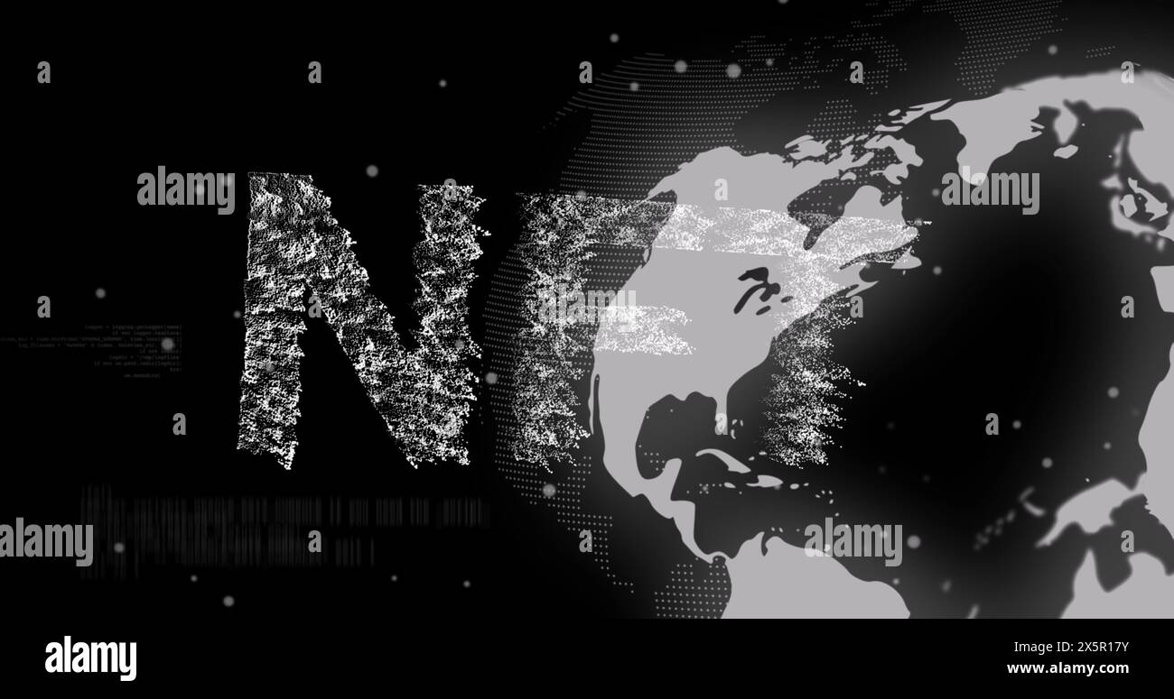 Animation globe spinning world map hi-res stock photography and images ...