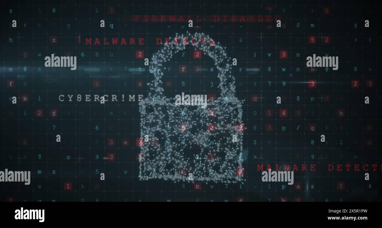 Animation numbers over digital human hi-res stock photography and ...