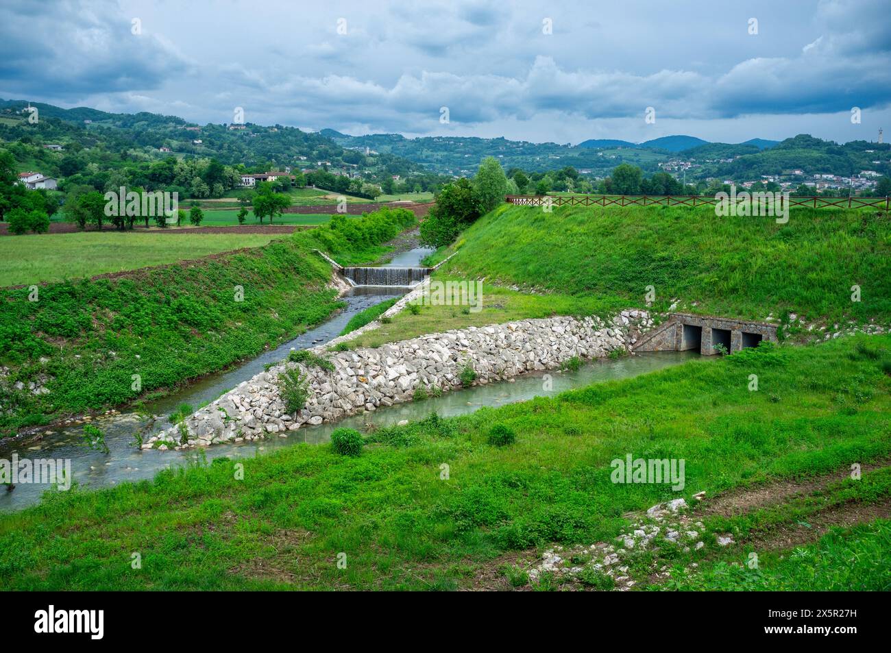 River engineering works for flood protection and hydraulic and ...