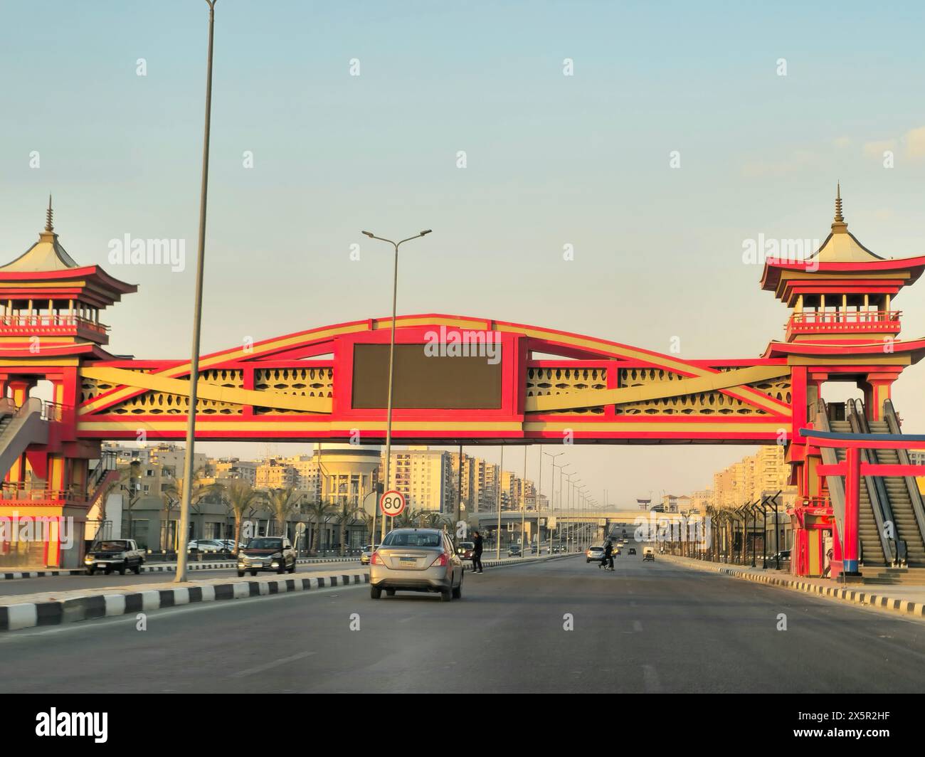 Cairo, Egypt, March 23 2024: Shinzo Abe axis patrol highway in Egypt ...