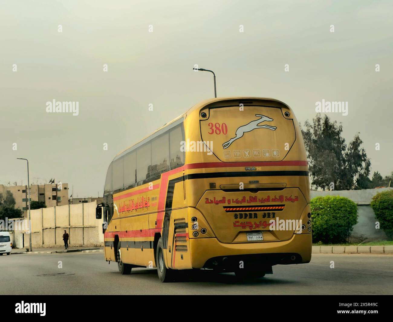 Cairo, Egypt, March 26 2024: Super Jet bus, Superjet lines, formally The Arab Union for Land ...