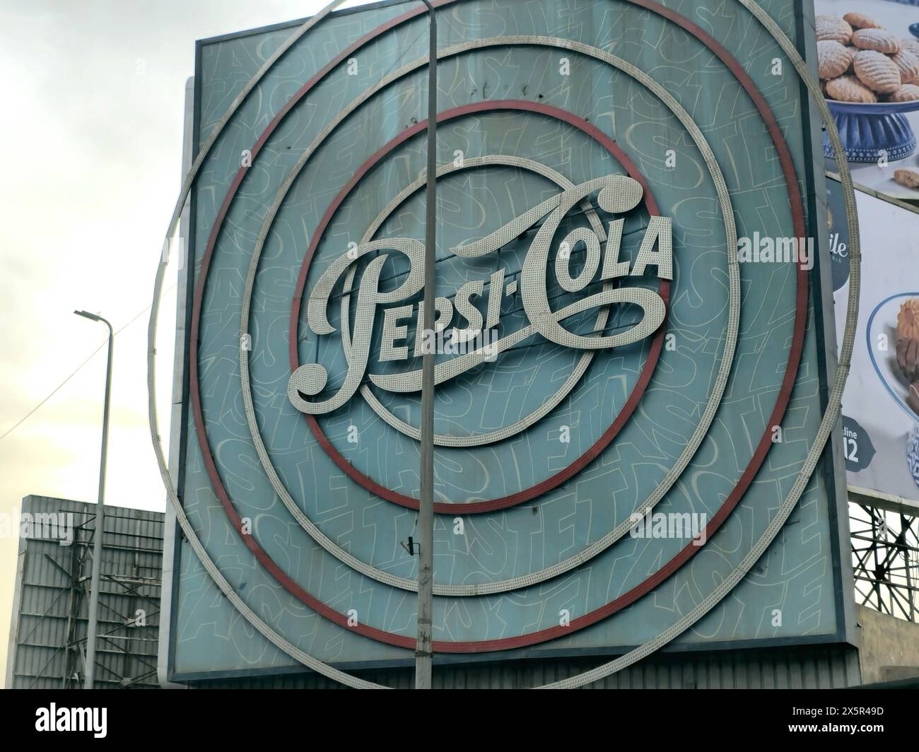 Cairo, Egypt, March 26 2024: Pepsico Pepsi Cola advertisement, Pepsi is ...