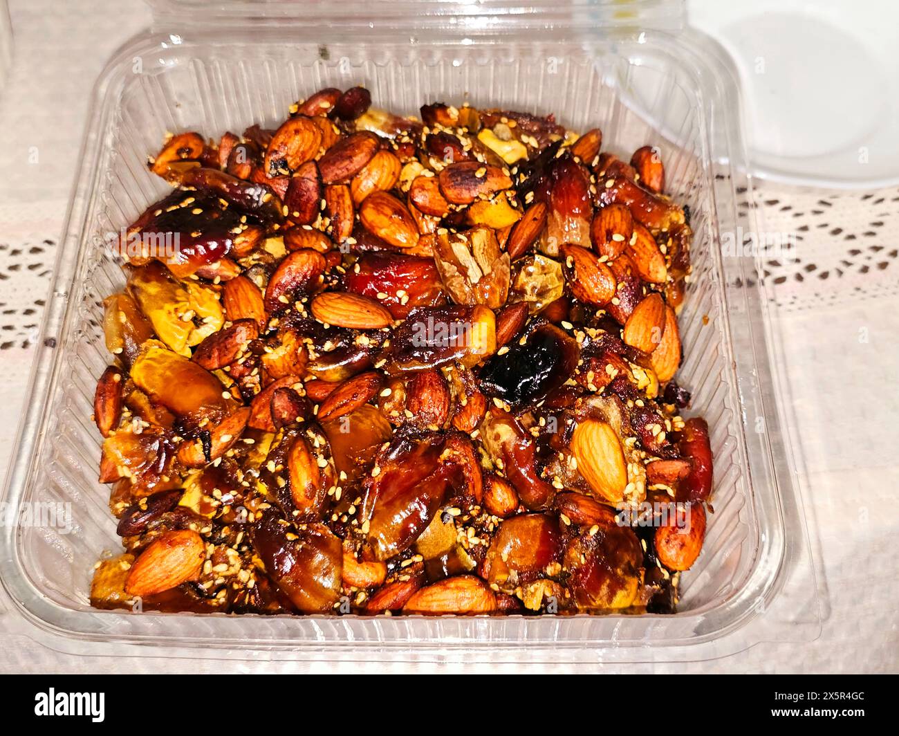 pressed black dates Agwa or Ajwa without kernels with almond and sesame ...