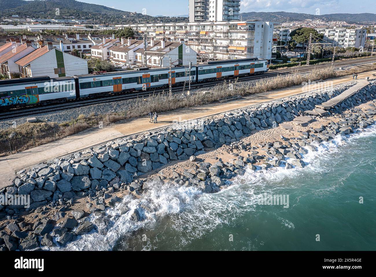 Cabrera de mar beach, El Maresme, Catalonia, Spain Stock Photo - Alamy