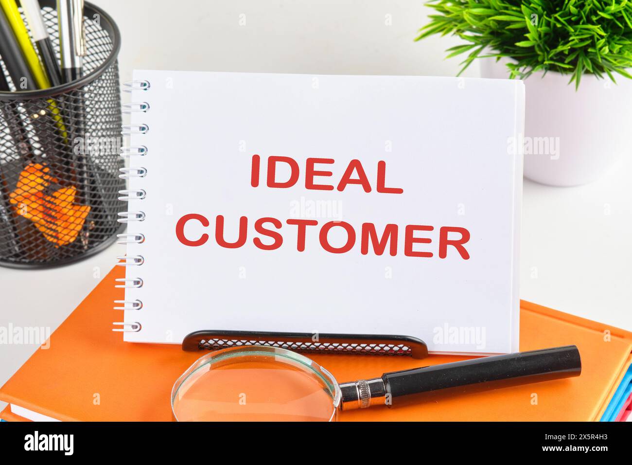 Business ideal customer concept. Copy space. Ideal customer symbol on a ...